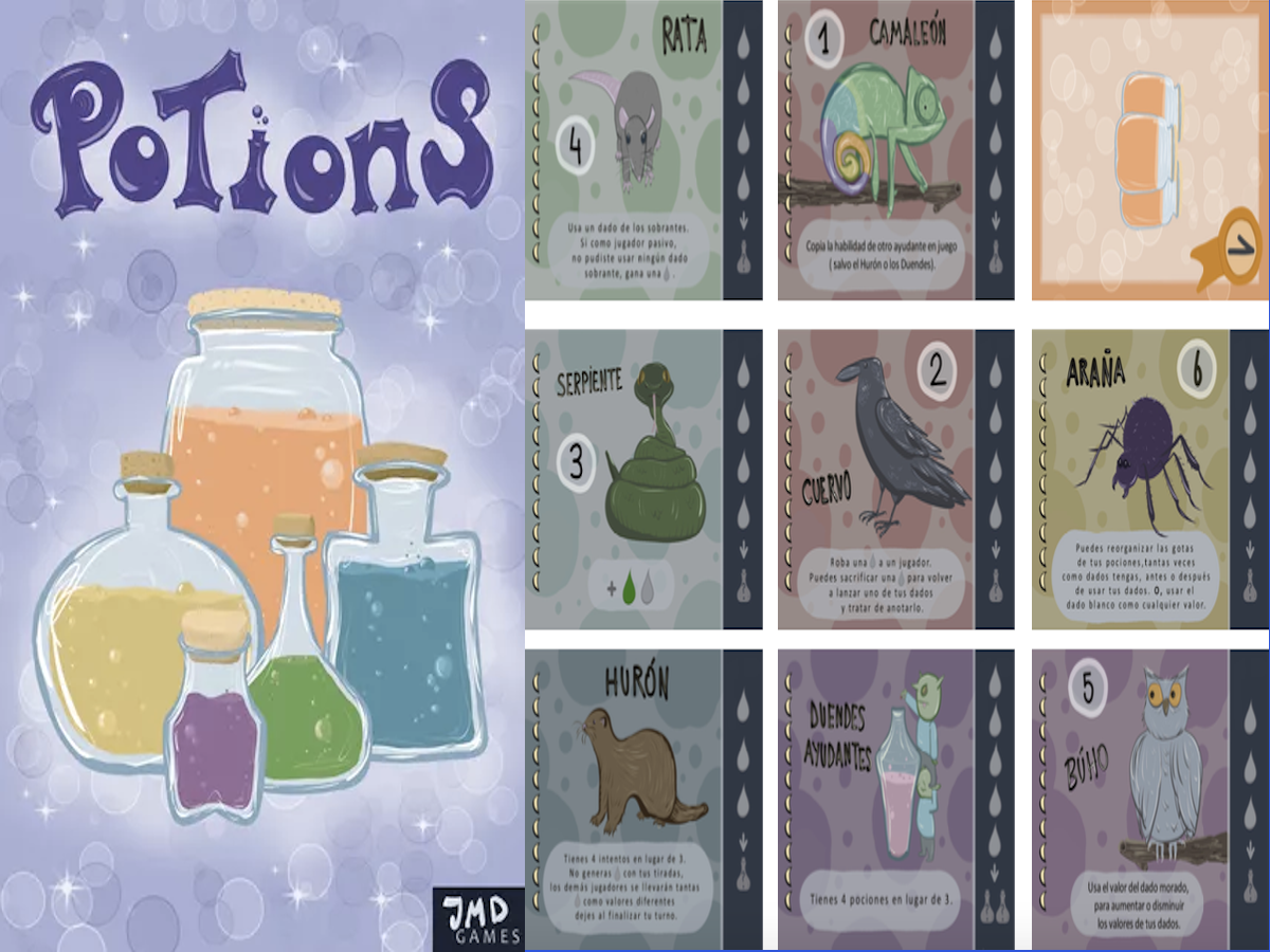 Print and Play: Potions – Juegos Roll & Write